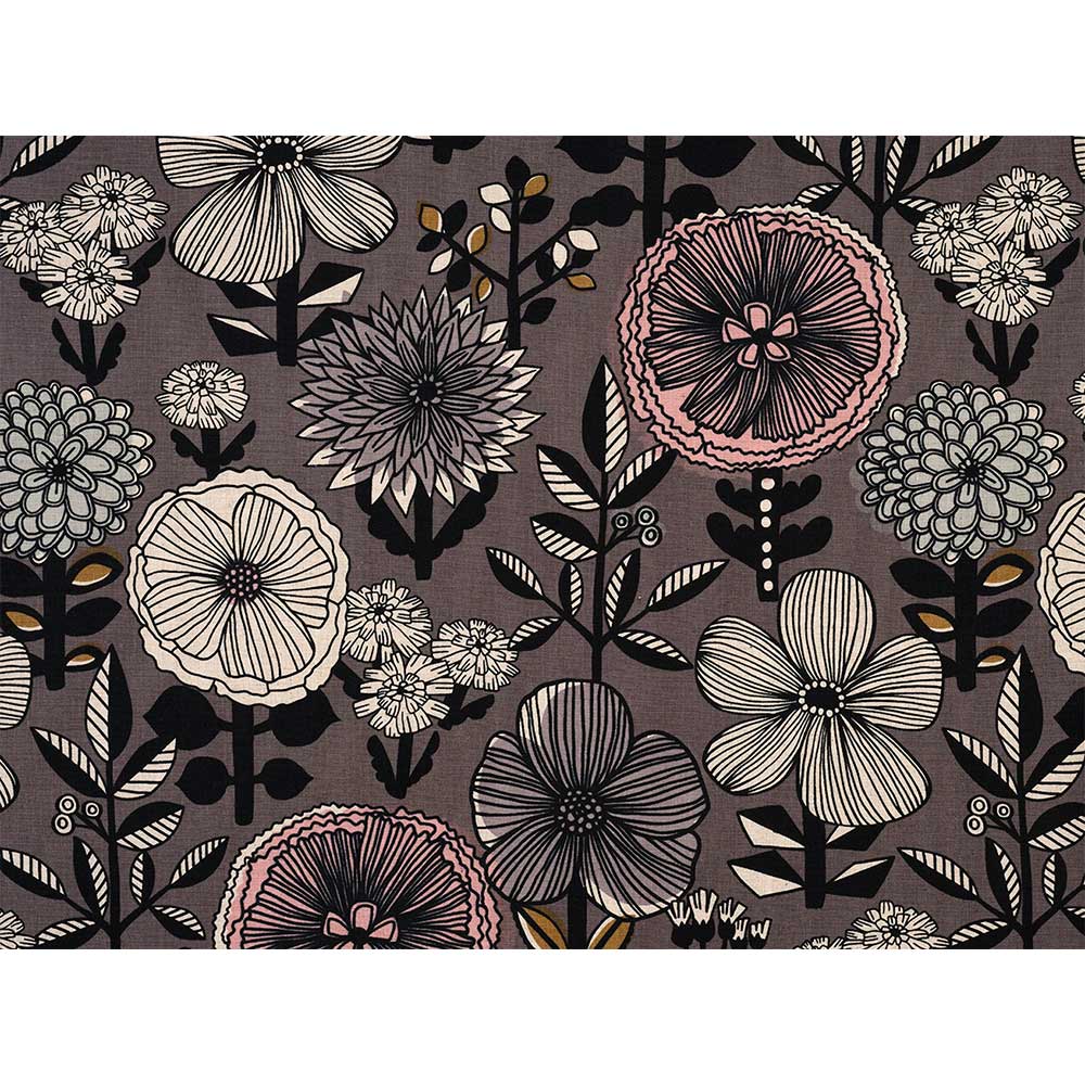 広幅綿麻クロス[ノルディックフラワー]50cm単位: 材料・用具｜手づくりタウン by 日本ヴォーグ社